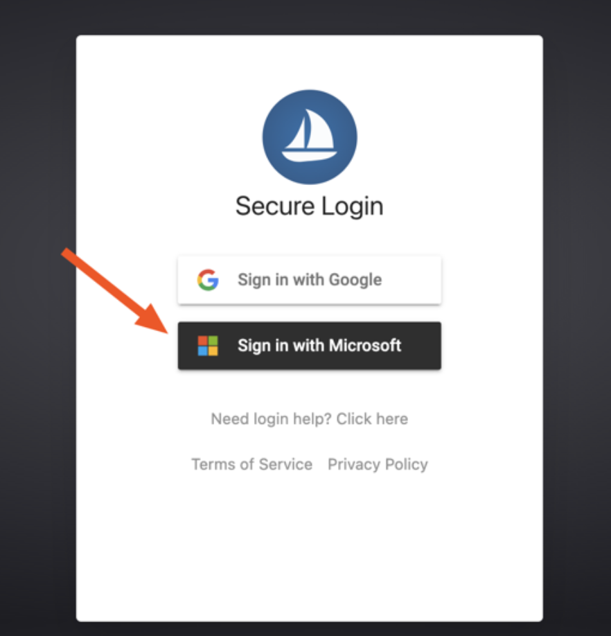 Enabling Microsoft SSO